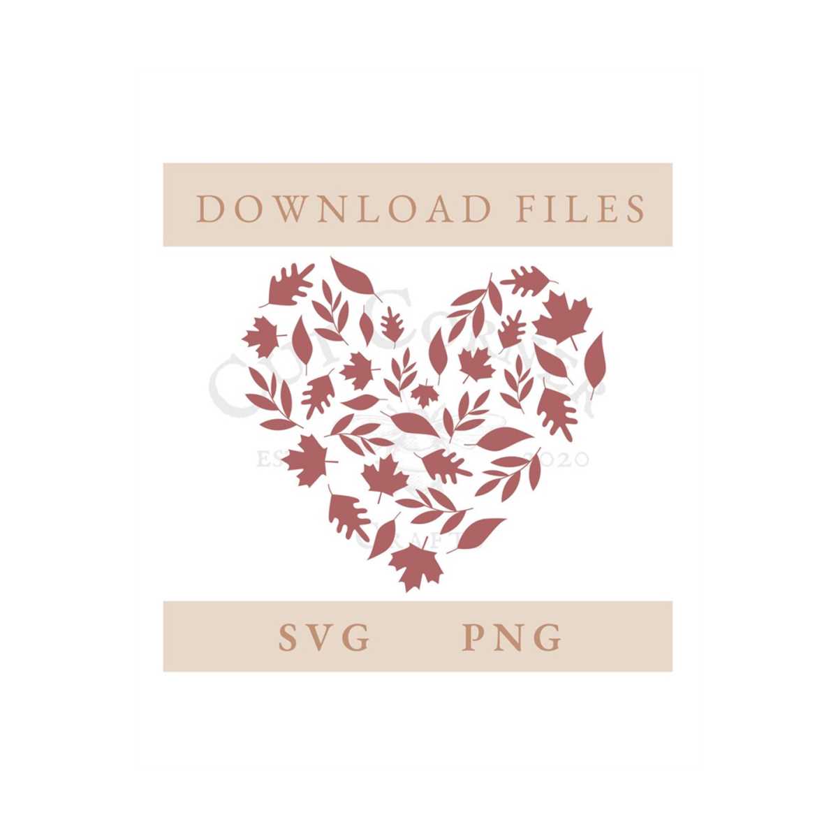 Fall Leaves Heart SVG | PNG | Fall | Halloween | Digital Dow | Inspire ...