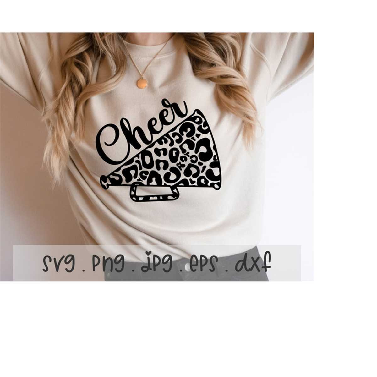 Cheer Leopard Megaphone SVG/PNG/JPG, Leopard Pattern Megapho | Inspire ...