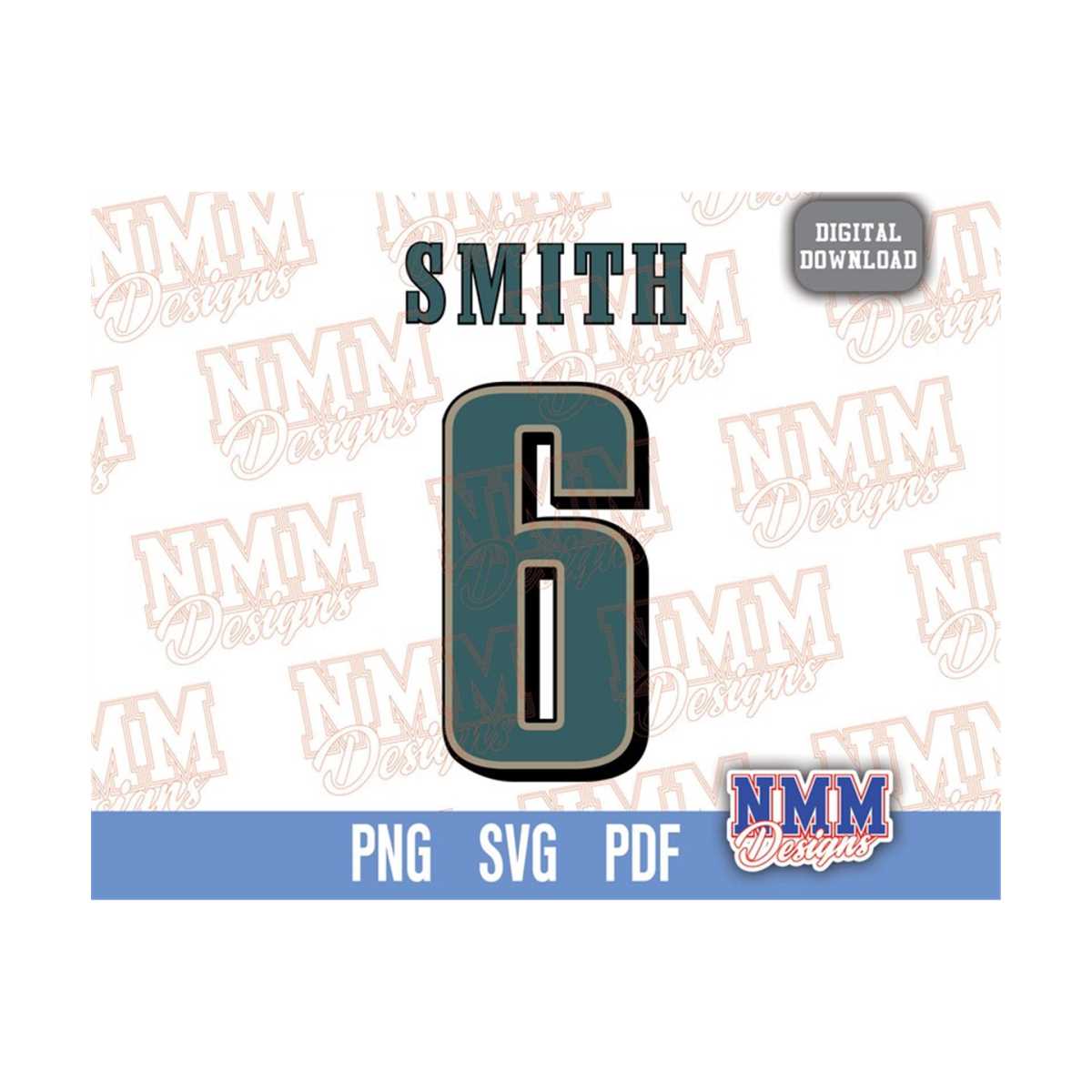 Smith Jersey svg png, pdf, svg files for cricut, vinyl cut f - Inspire Uplift