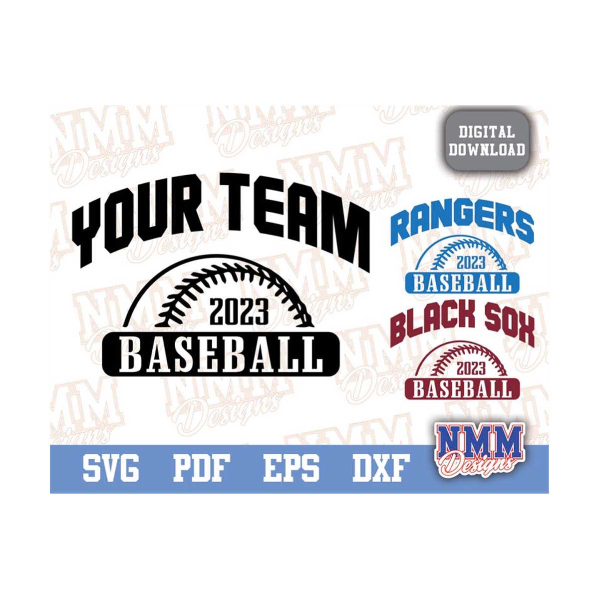 Custom Baseball Name SVG,Dxf, pg,Png, Eps,Custom Team Spirit | Inspire ...