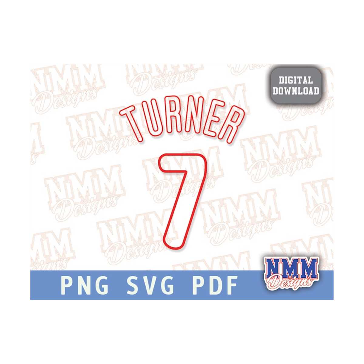 Turner Jersey svg png, pdf, svg files for cricut, vinyl cut | Inspire ...