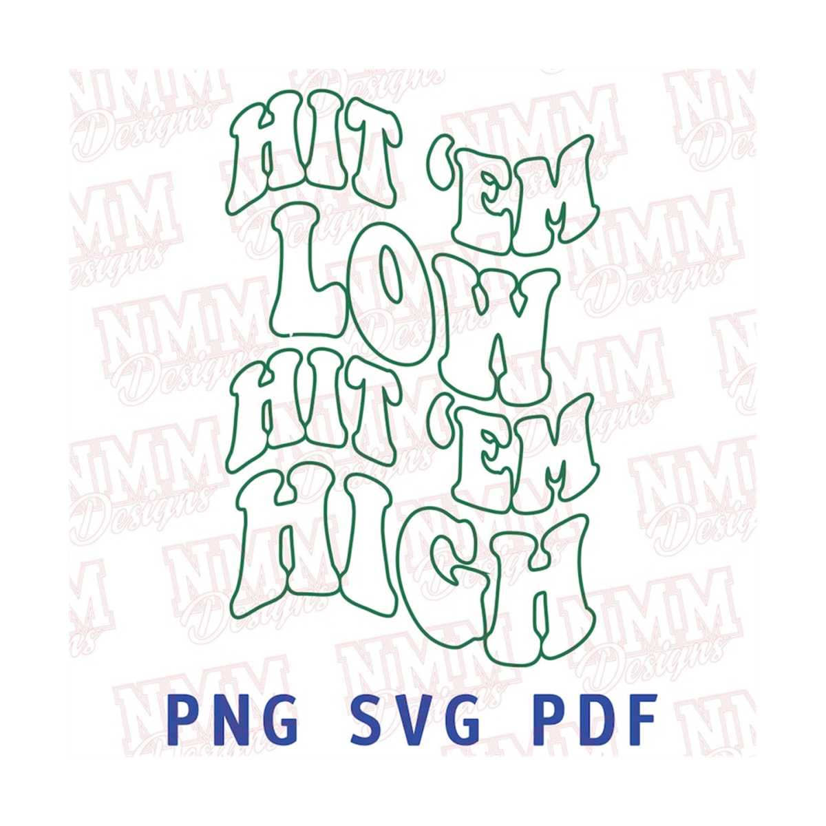 Sports SVG Cut file for Circuit Hit Em Low Hit em High - Inspire Uplift