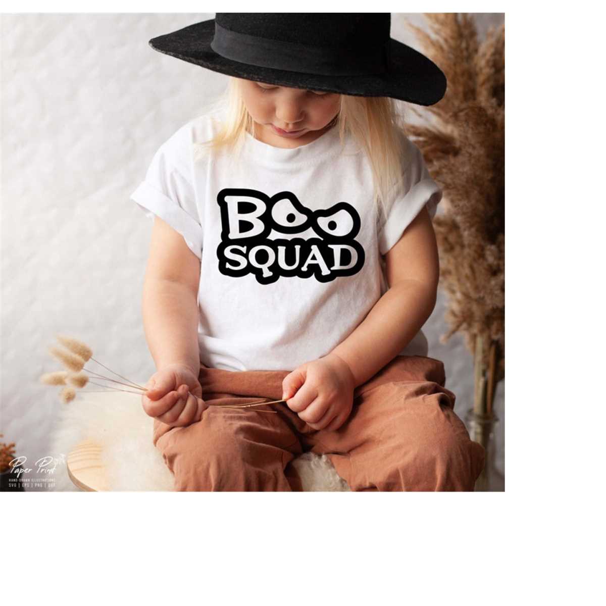 Boo Squad svg, Ghost svg, halloween shirt kids svg, fall svg | Inspire ...