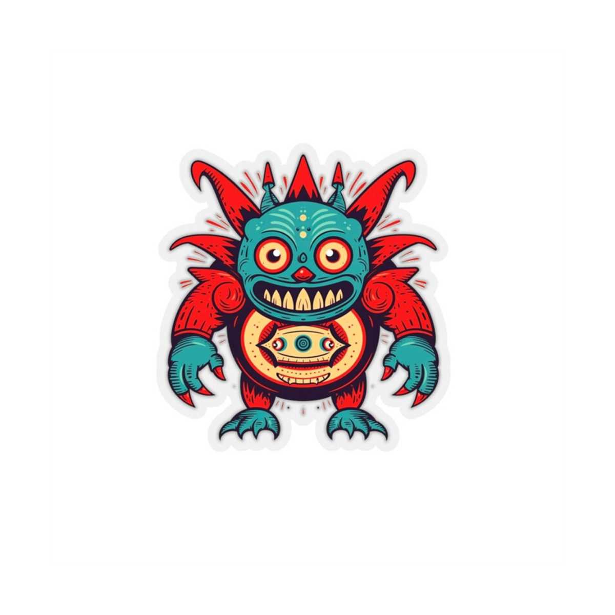 Soviet Monster Goblin Drip Die-Cut Sticker 3x3 | Inspire Uplift