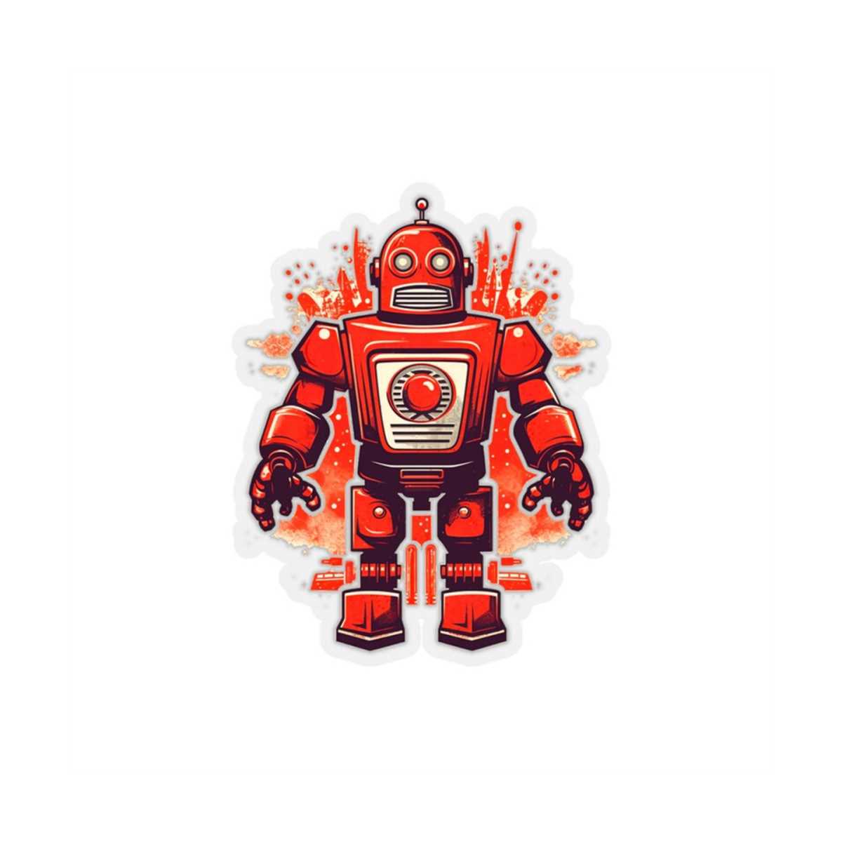 Robot Drip Die-Cut Sticker 3x3 | Inspire Uplift