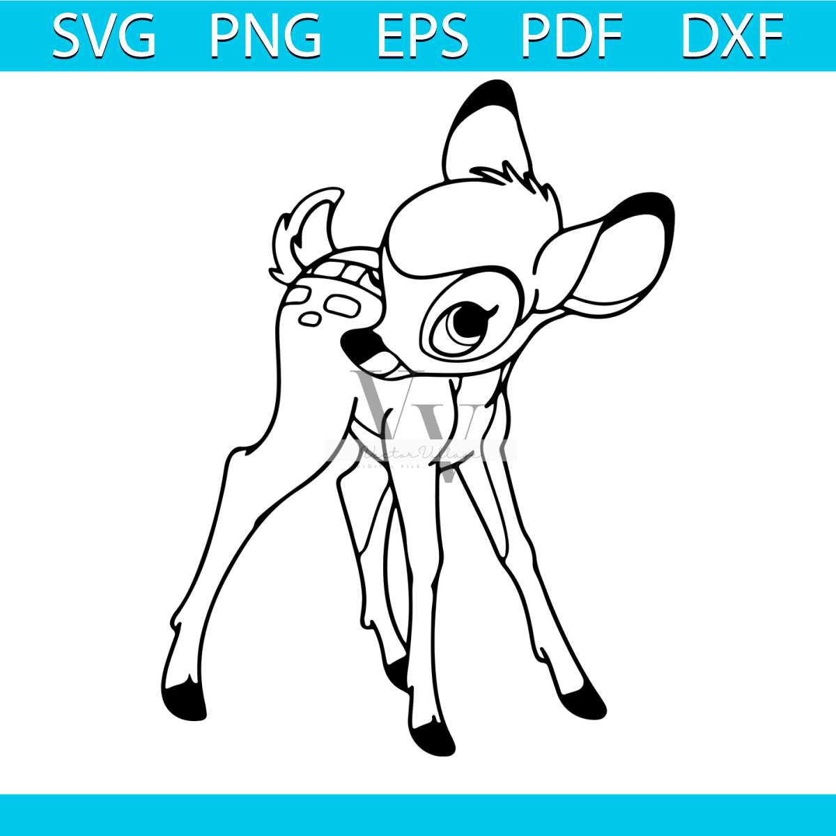 Bambi svg free, disney svg, deer svg, digital download, silh | Inspire ...