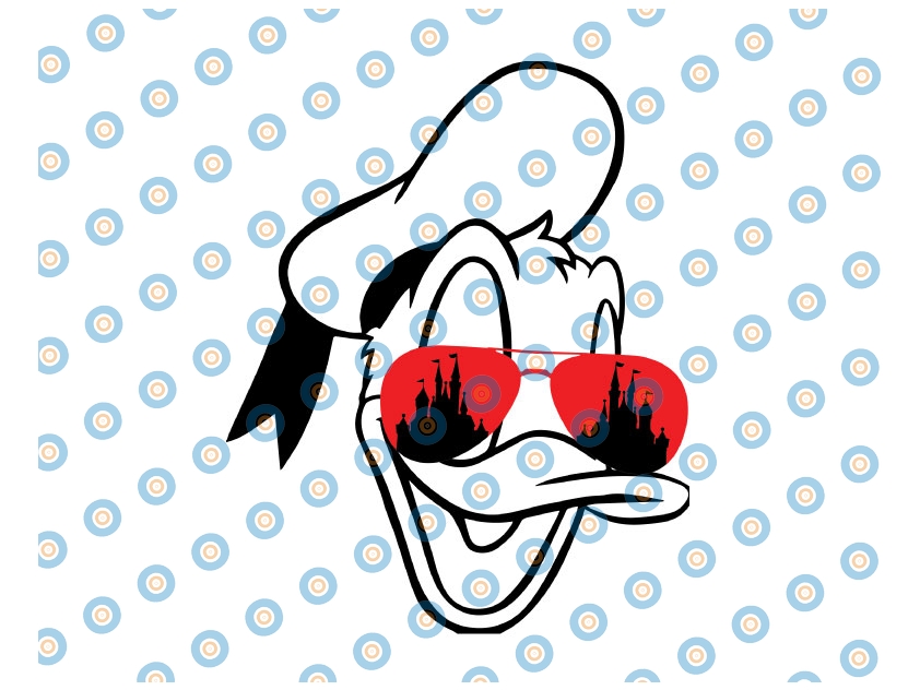 Donald with Sunglasses,Donald Duck Movie svg, Disney World s | Inspire Uplift