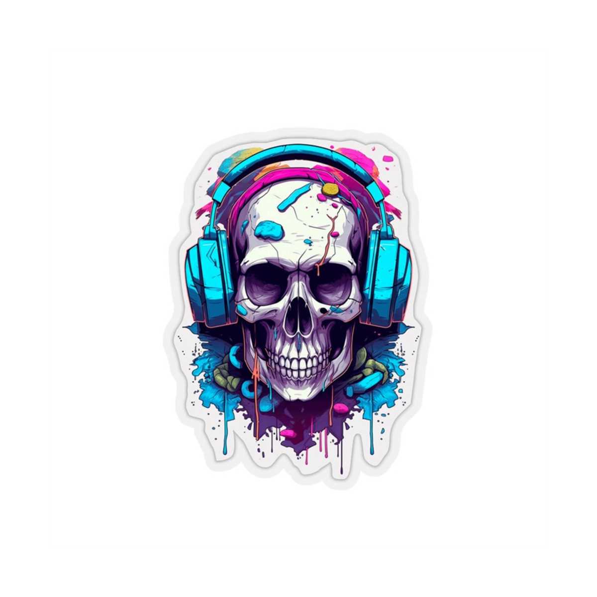 Skull Drip Die-Cut Sticker 3x3 | Inspire Uplift