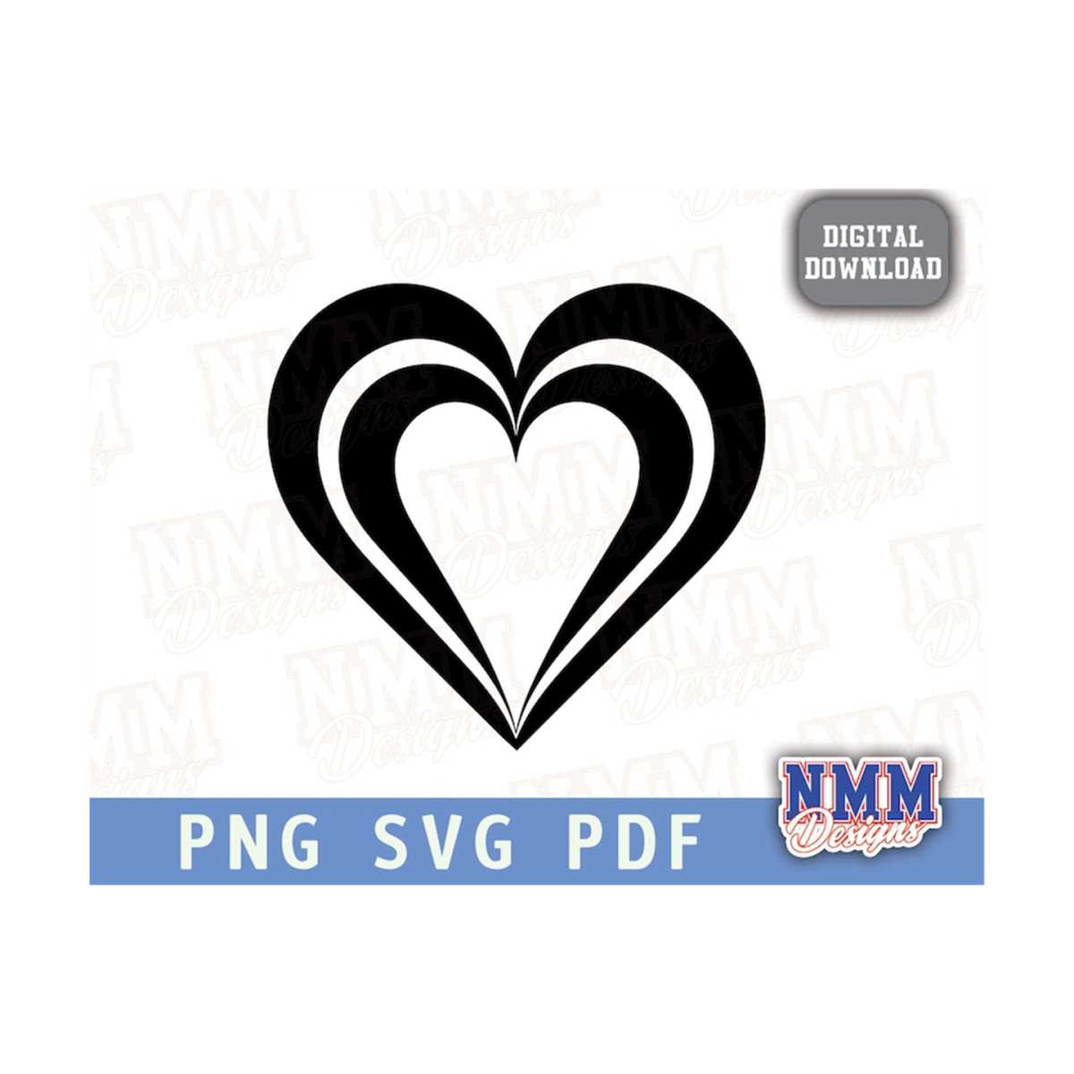Heart Design SVG file, PNG file Clipart, Heart SVG Vector fo | Inspire ...