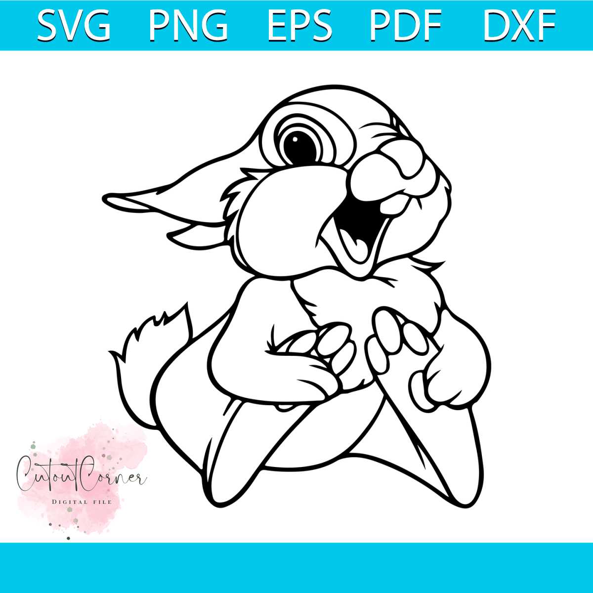Thumper svg free, disney svg, bambi svg, instant download, s | Inspire ...