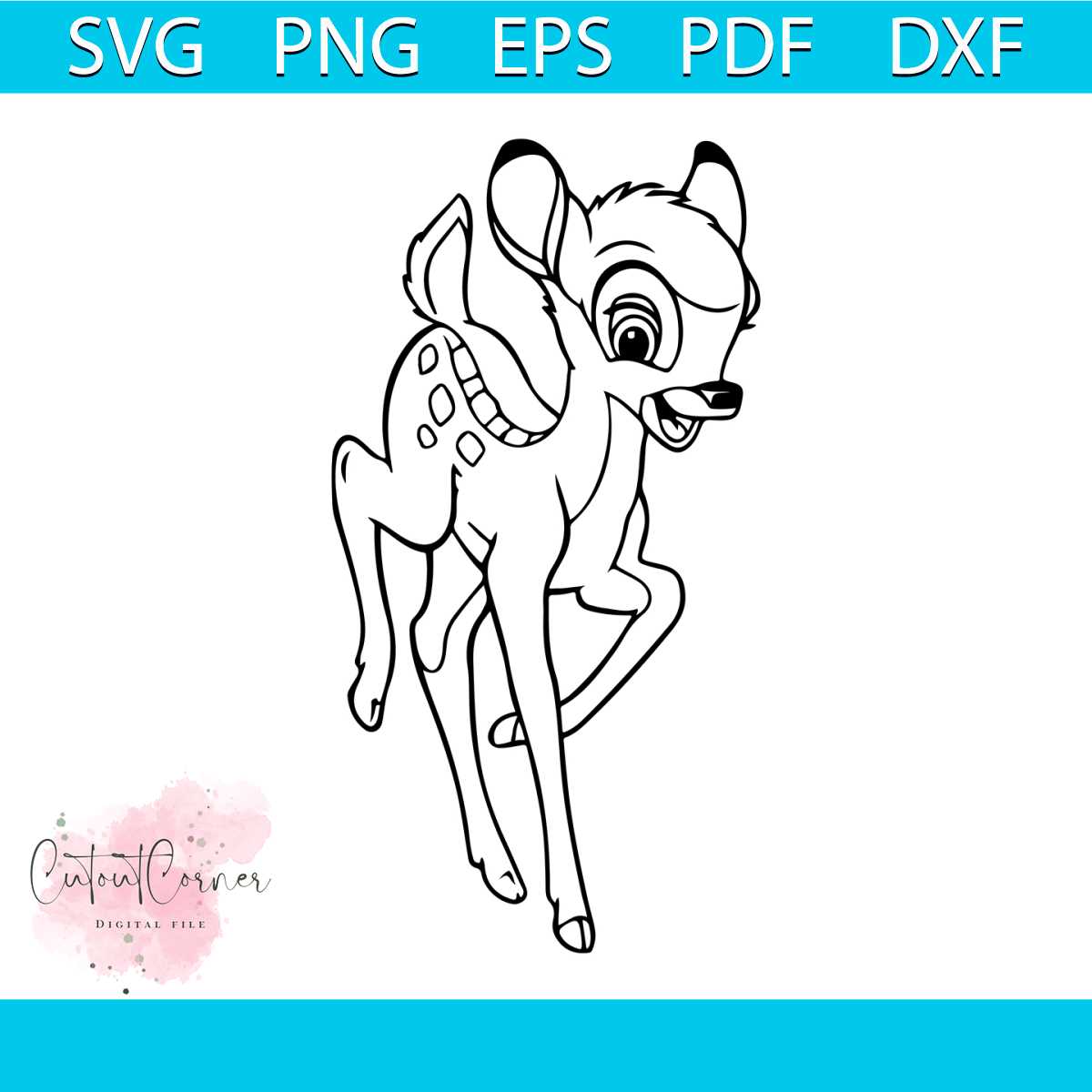 Bambi svg free, disney svg, deer svg, instant download, cart | Inspire ...