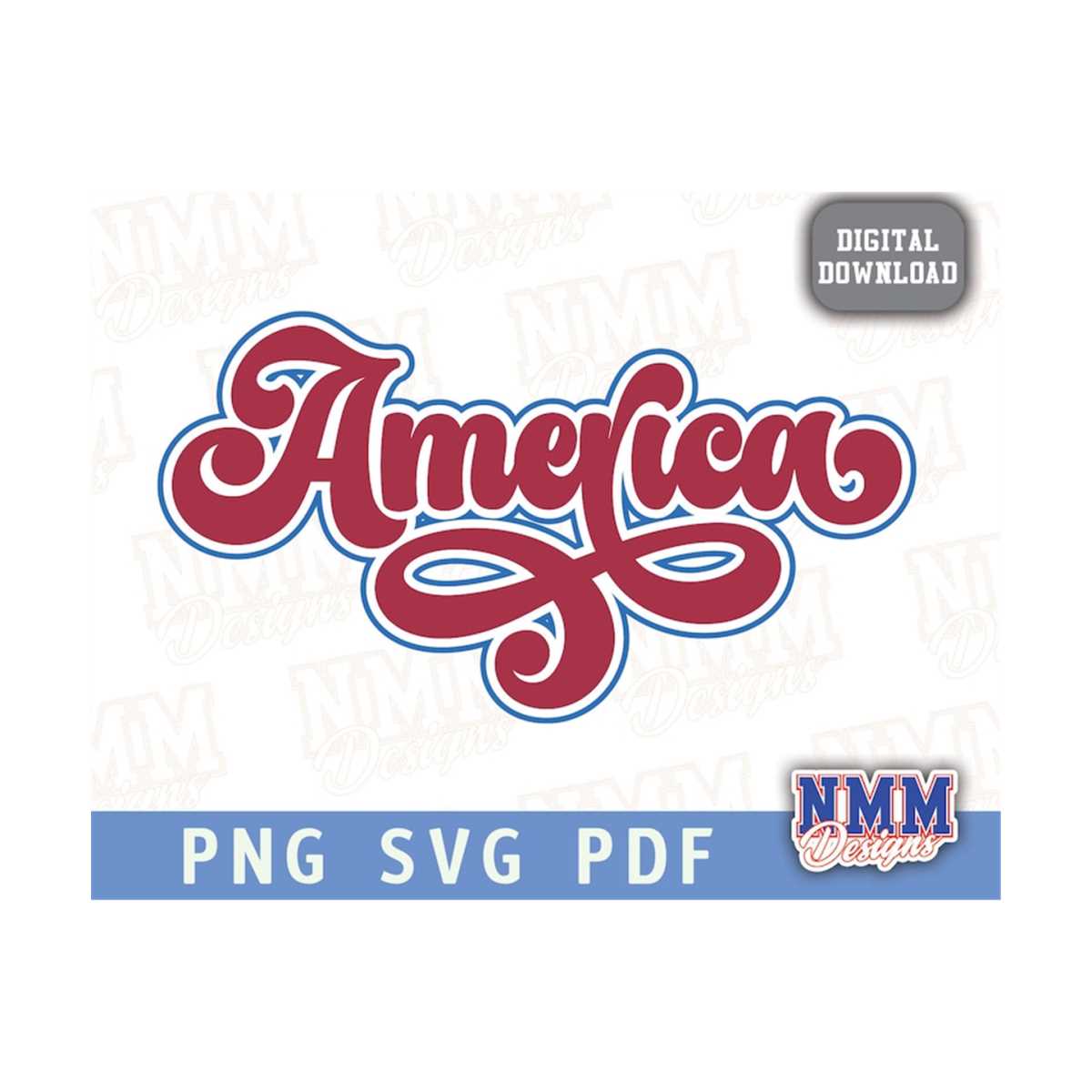 America SVG, 4th of July SVG, Patriotic PNG, Script, Digital | Inspire ...