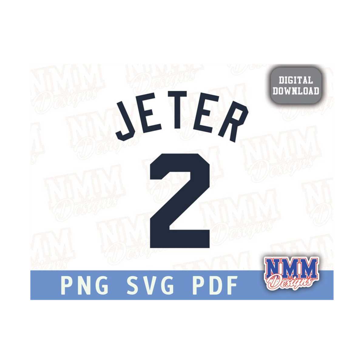 Jeter Jersey svg png, pdf, svg files for cricut, vinyl cut f - Inspire ...
