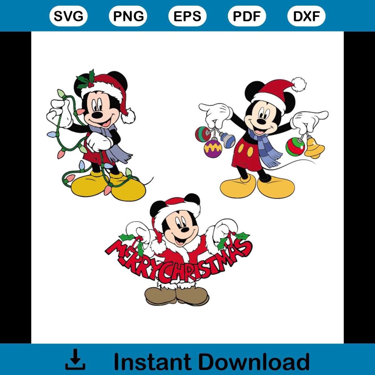Mickey Mouse Christmas svg, Disney Svg, Christmas Svg, Micke - Inspire ...