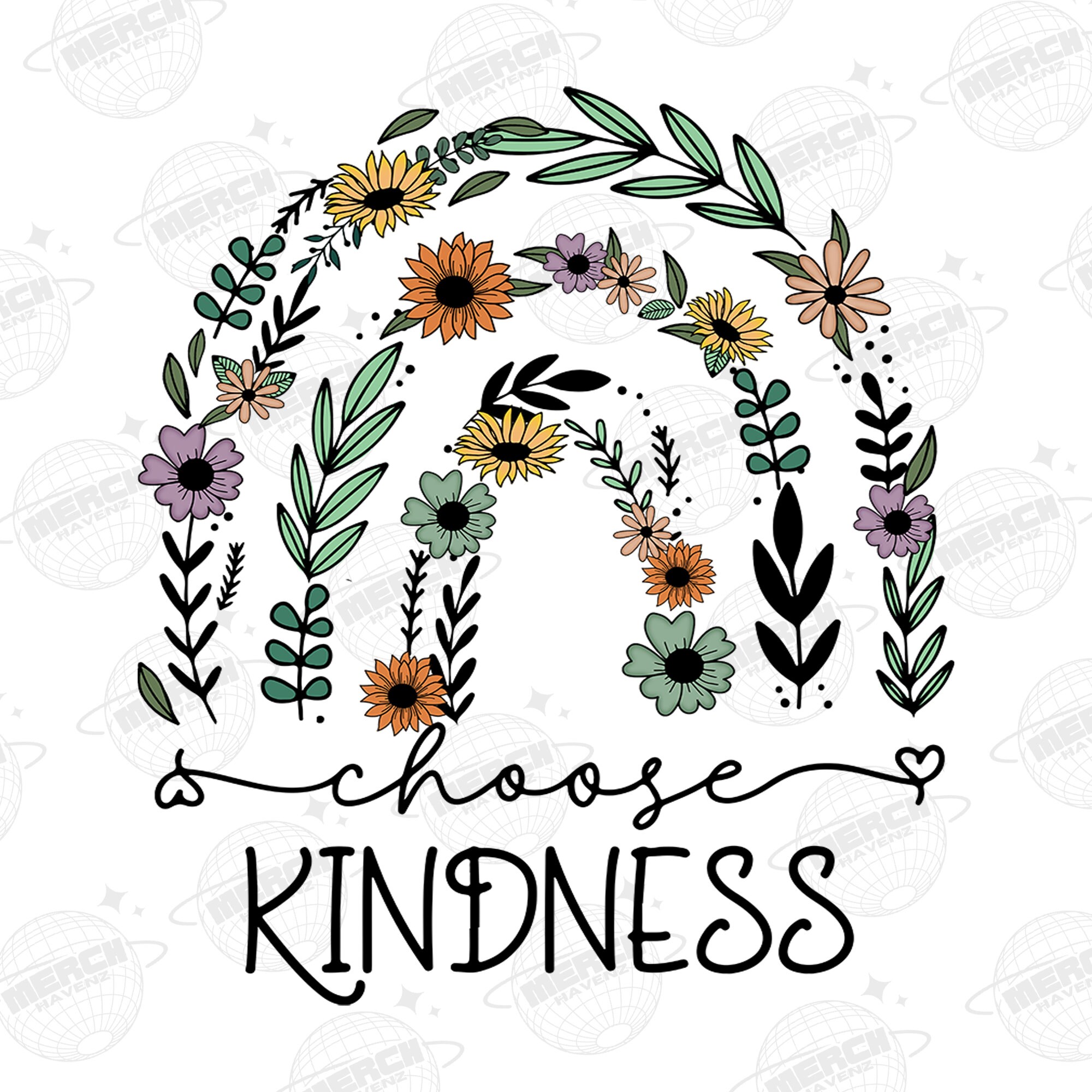 Choose Kindness PNG Kindness png Be Kind png Flowers png | Inspire Uplift
