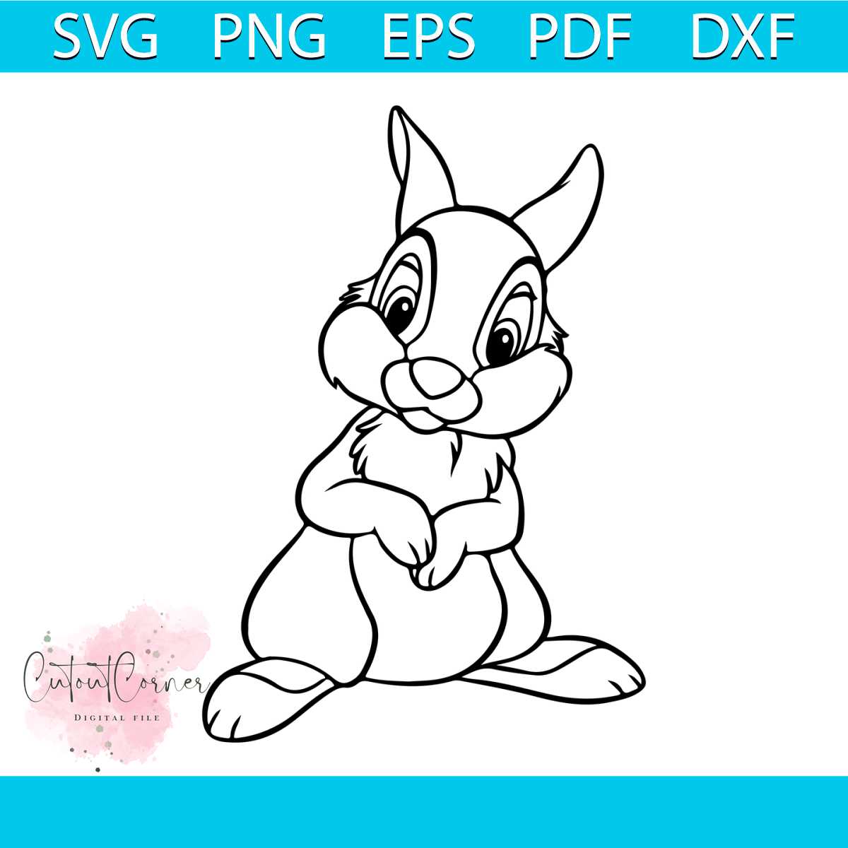 Thumper svg free, disney svg, bambi svg, instant download, a | Inspire ...