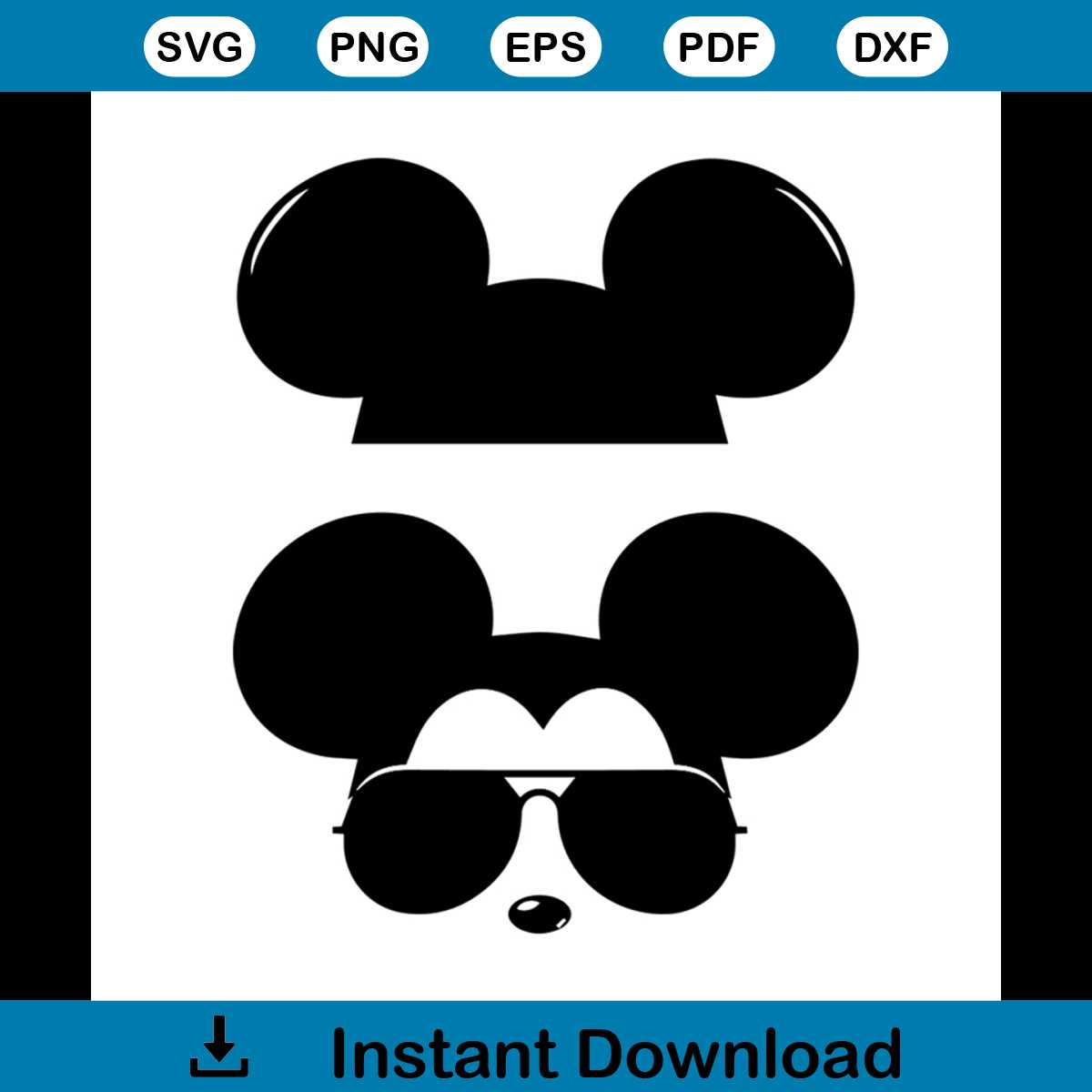Mickey Mouse With Sunglasses Svg, Disney Svg, Mickey Svg, Mi | Inspire ...