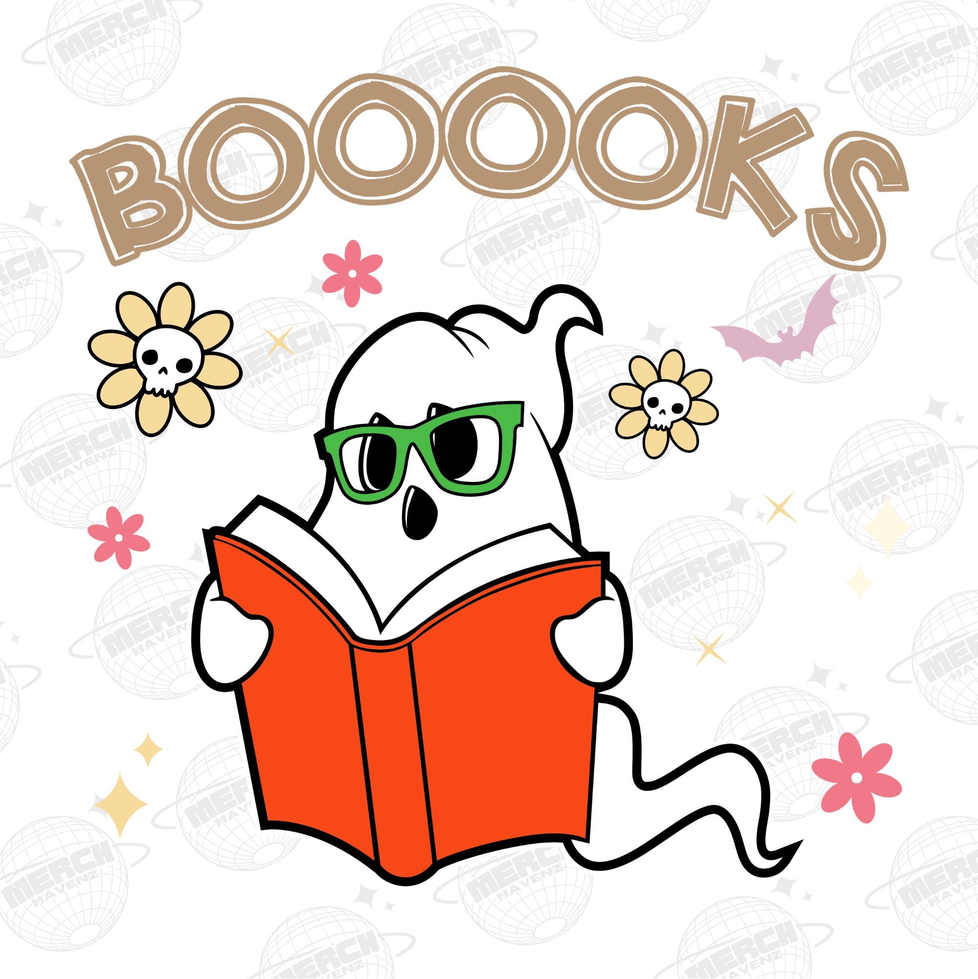 Ghost Books PNG, Funny Ghost Book Nerd, Teacher, Librarian, | Inspire ...