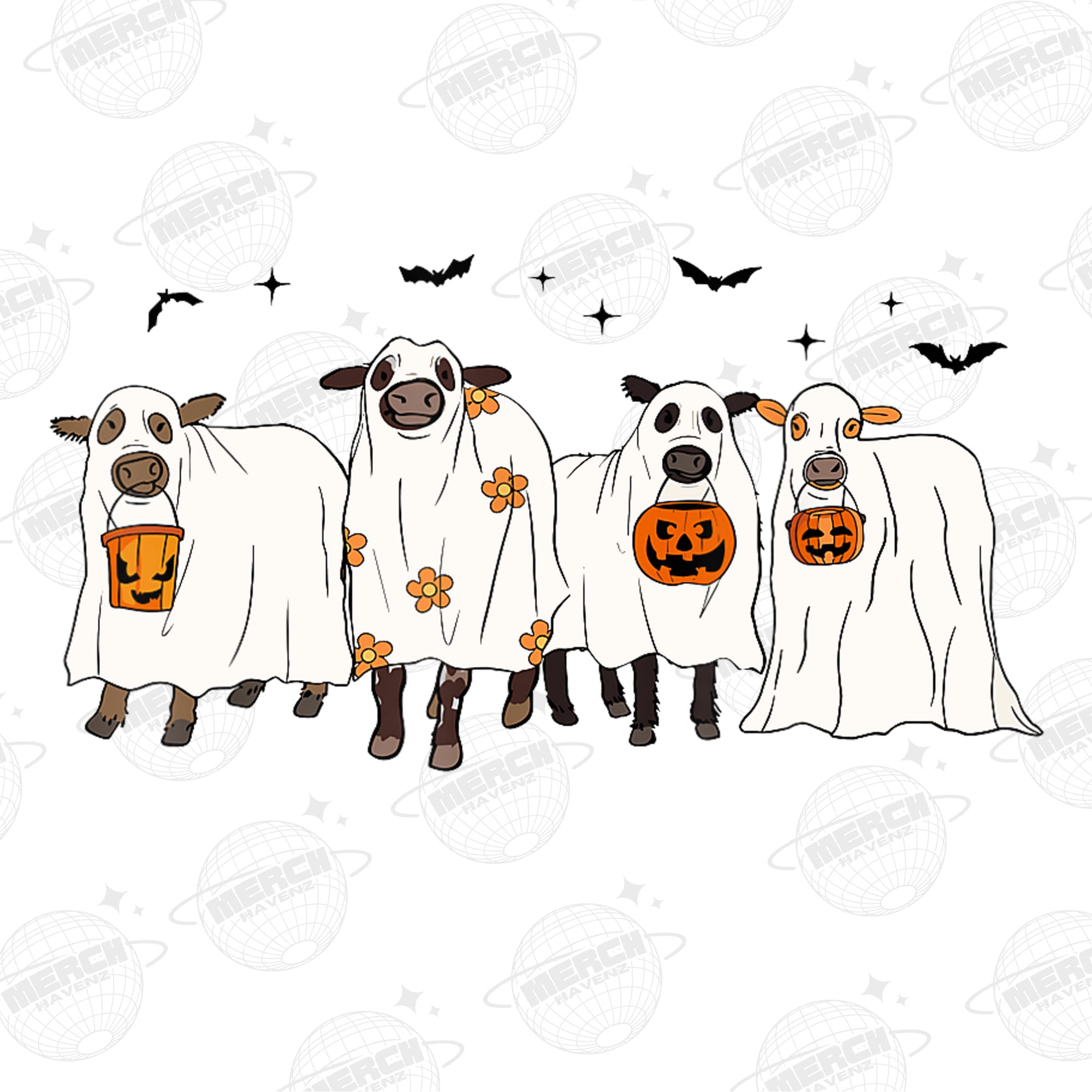 Halloween Cows PNG, Ghost Cows Png, Funny Cow Png, Funny Hal - Inspire ...