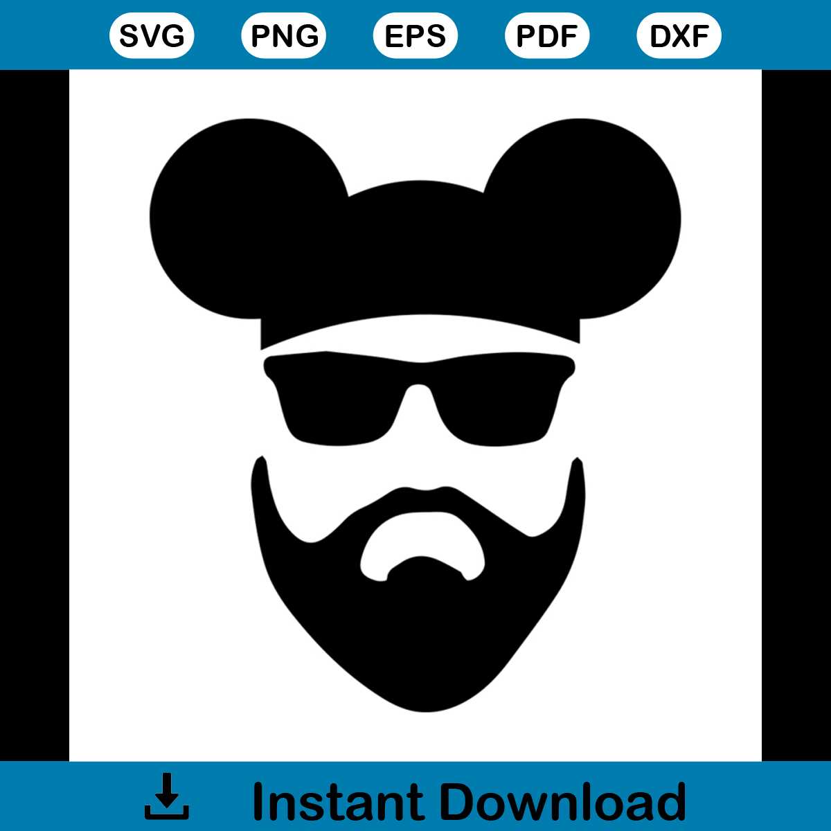 Mickey with beard svg, Disney svg, Disney Father svg, Papa s | Inspire ...
