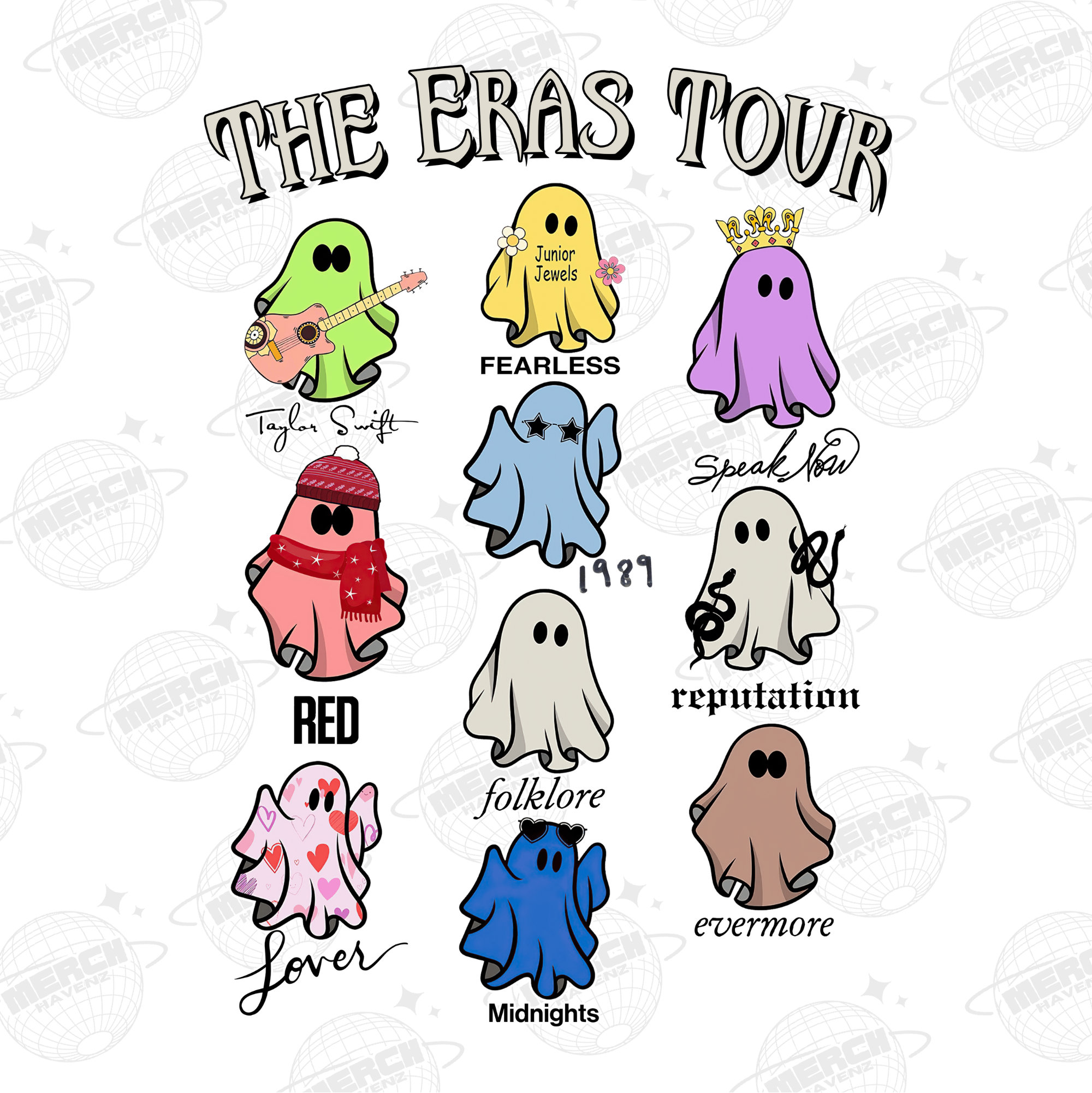 The Eras Tour Ghost Png, Taylor Digital Png, Taylor Hallowee | Inspire ...
