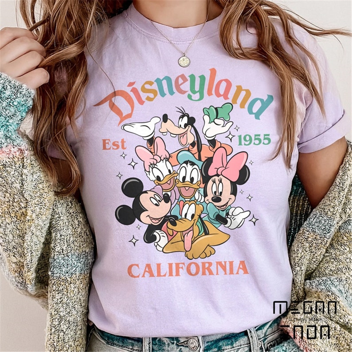 Retro Mickey And Friends Disneyland Est 1955 Comfort Colors - Inspire ...