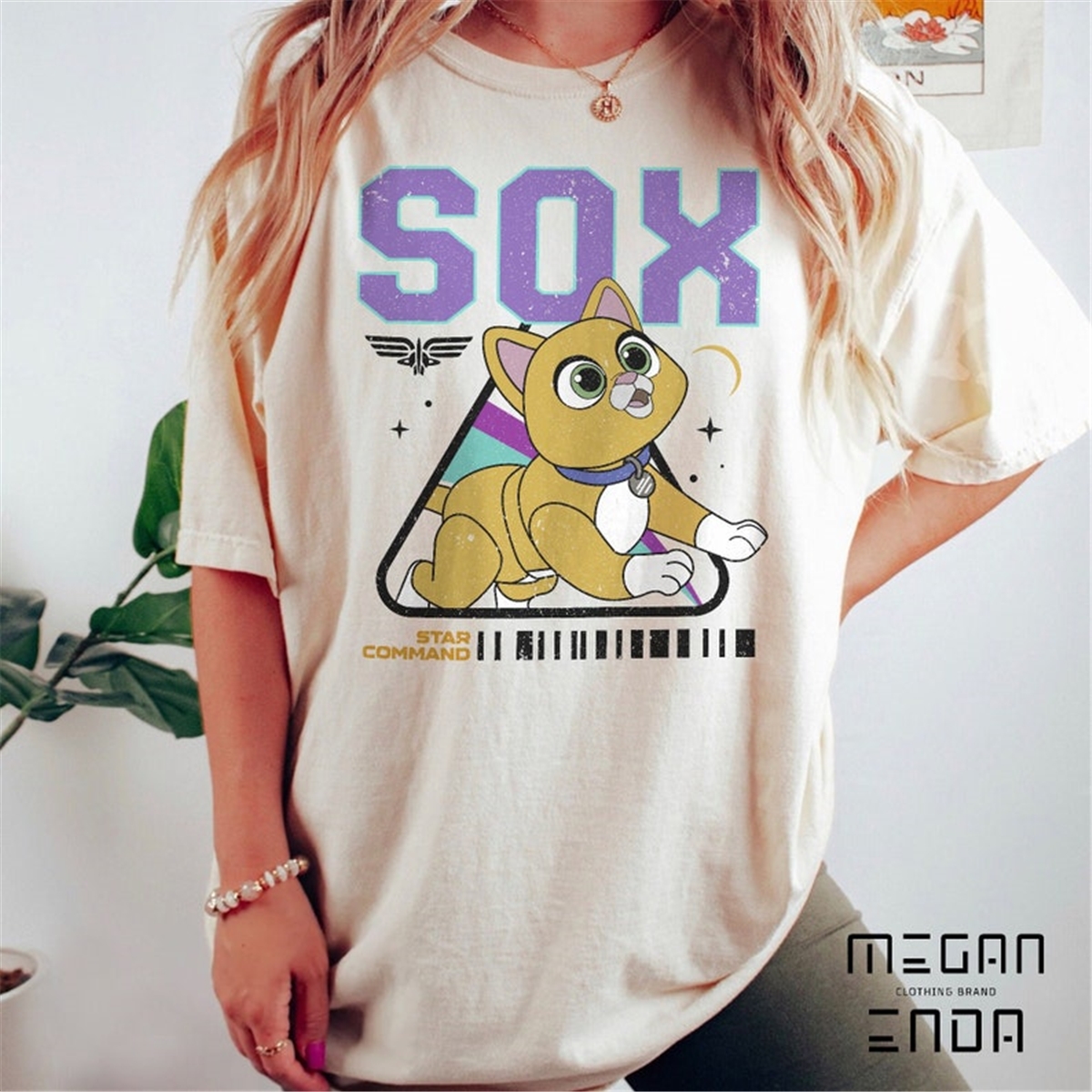Disney Pixar Lightyear Sox Star Command Cat Poster T-Shirt,M | Inspire ...