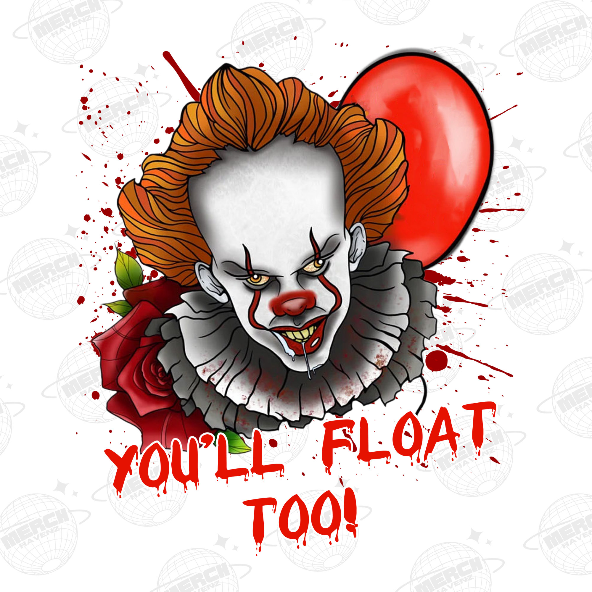 Youll float Too Png, Horror Clown Balloon Png, Horror Movie | Inspire Uplift
