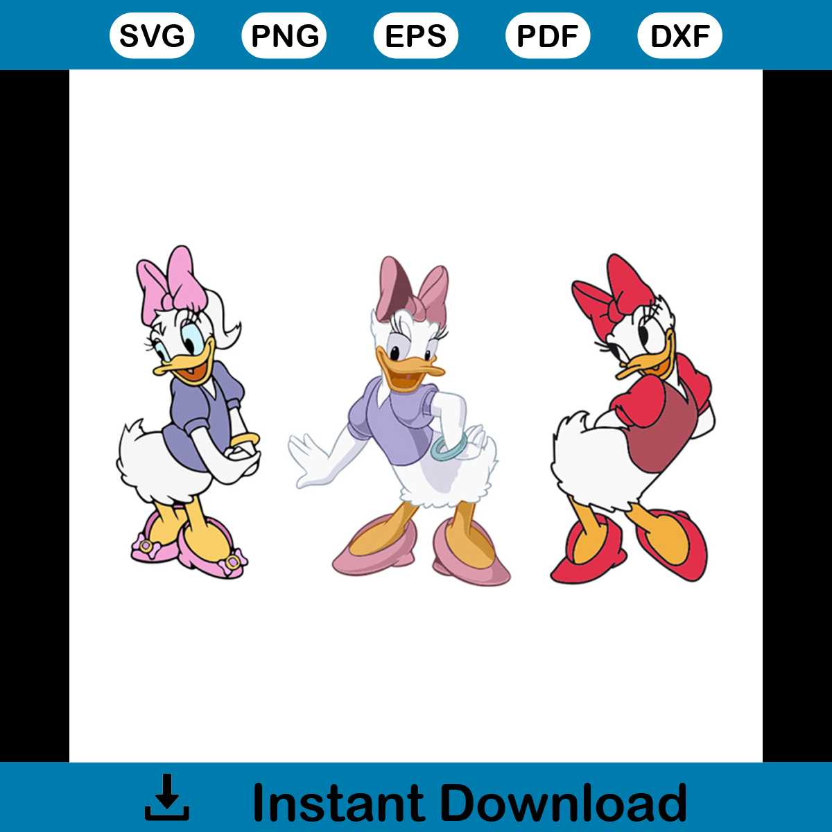 Daisy Duck Svg, Disney Svg, Disney Character Svg, Cartoon Ch | Inspire ...