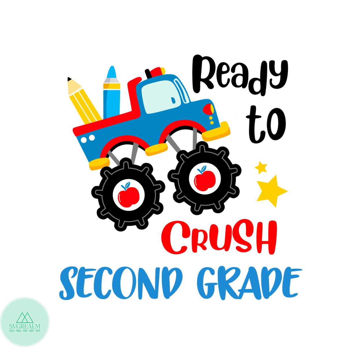 Ready To Crush 2nd Grade SVG Back To School SVG Digital File | Inspire ...
