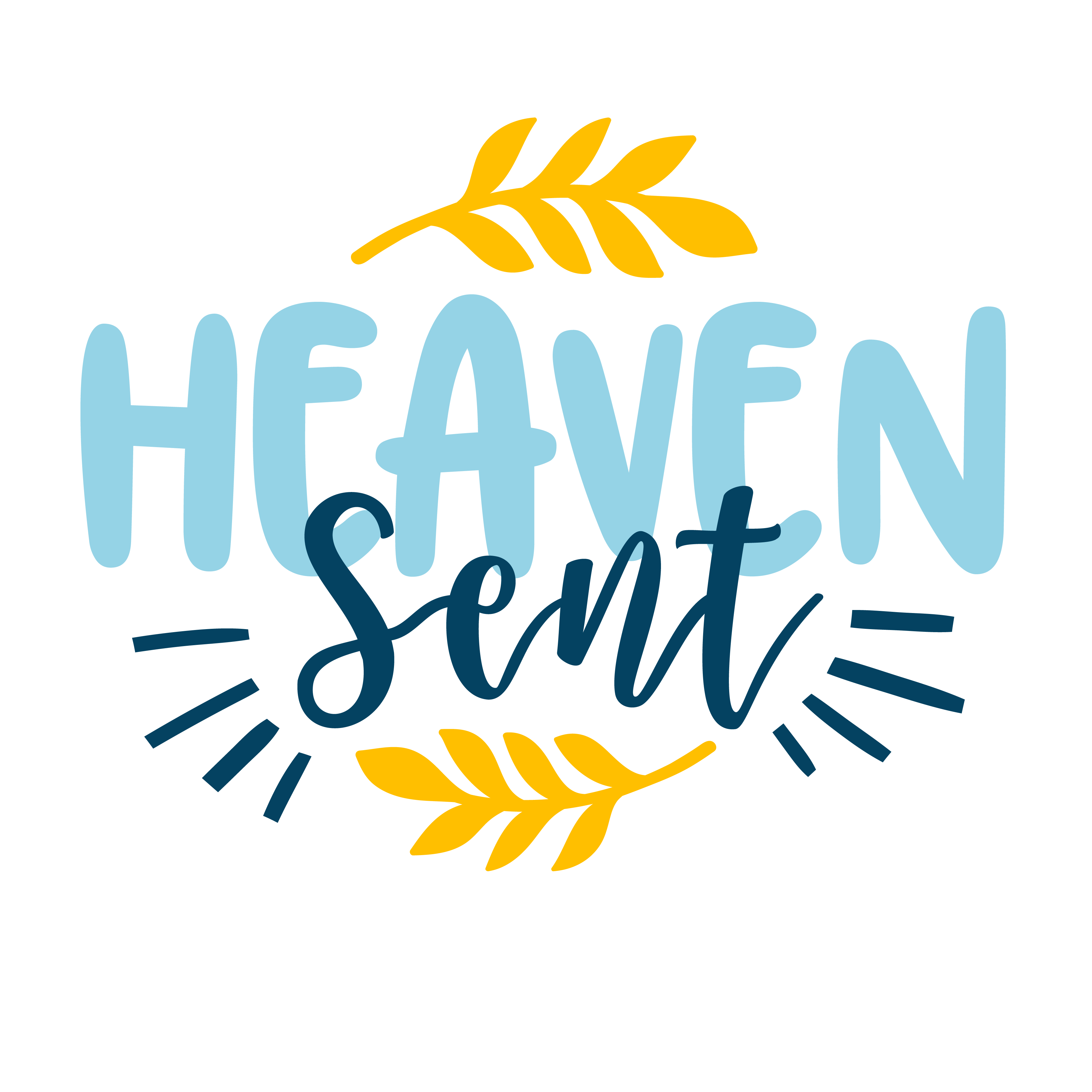 Heaven Sent, Birthday Party Svg, Party Svg, Boy Svg, Boy Bir - Inspire Uplift