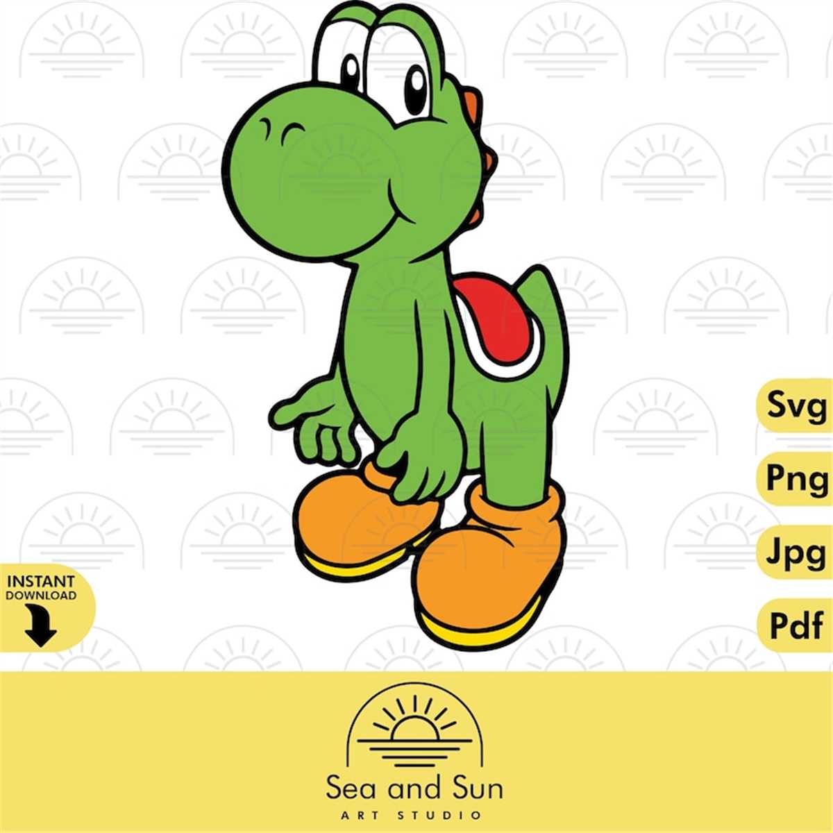 Yoshi 20 svg, png, jpg, pdf, Clip art Files For Cricut desi - Inspire ...