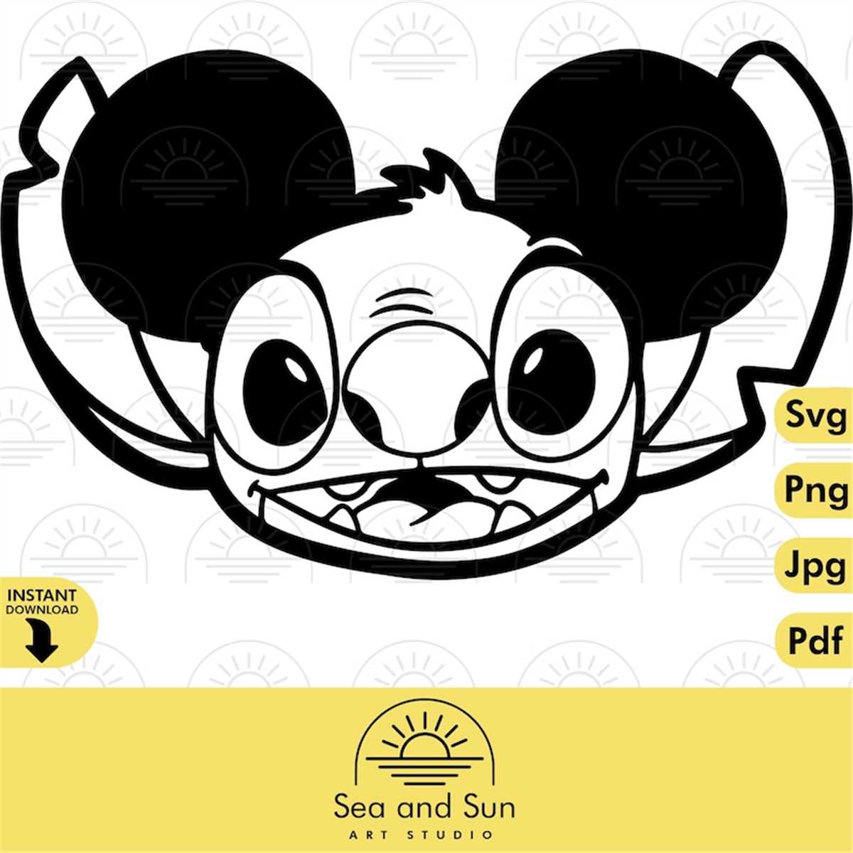 Lilo and Stitch Svg Clip art Files, Stitch, Minnie, Mouse, H | Inspire ...