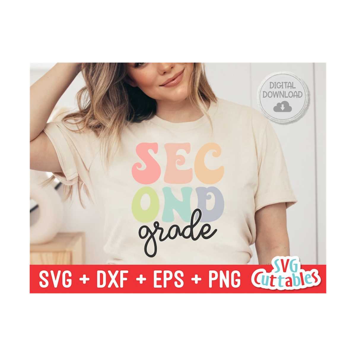 Second Grade Teacher svg - 2nd Grade Cut File - Teacher svg - Inspire ...