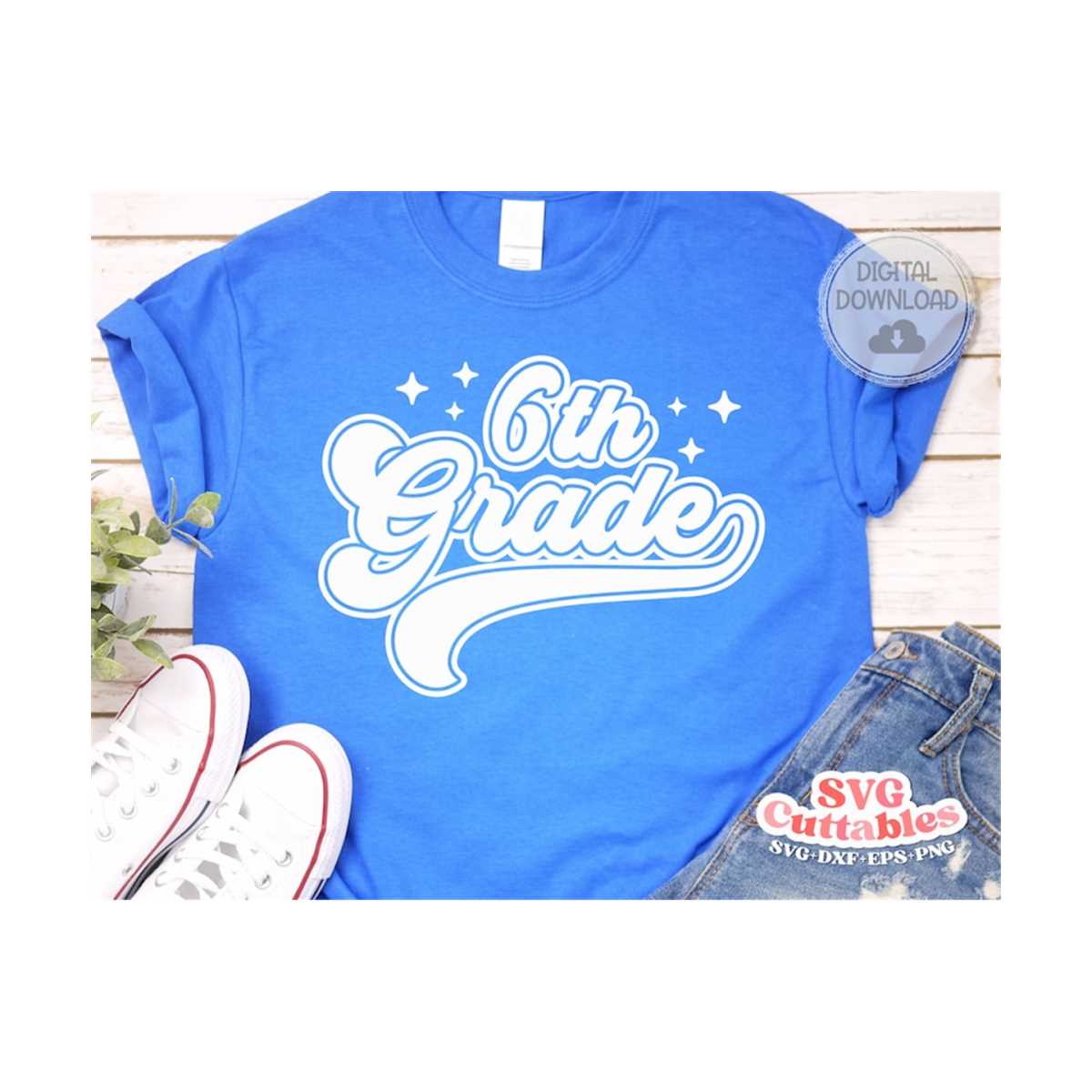 Sixth Grade svg - Kindergarten Retro Swoosh Cut File - Teach - Inspire ...