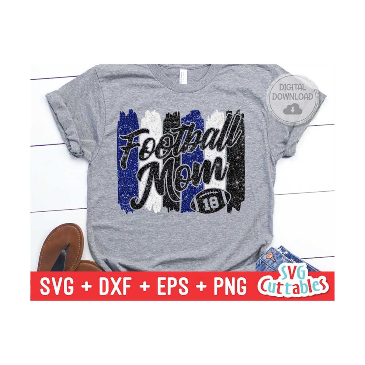 Football Mom svg - Football Mom Cut File - svg - dxf - eps - - Inspire ...