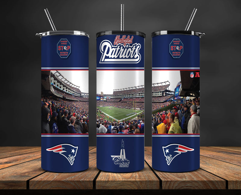 Patriots Tumbler Wrap , Nfl Stadiums Tumbler Wraps 16 | Inspire Uplift