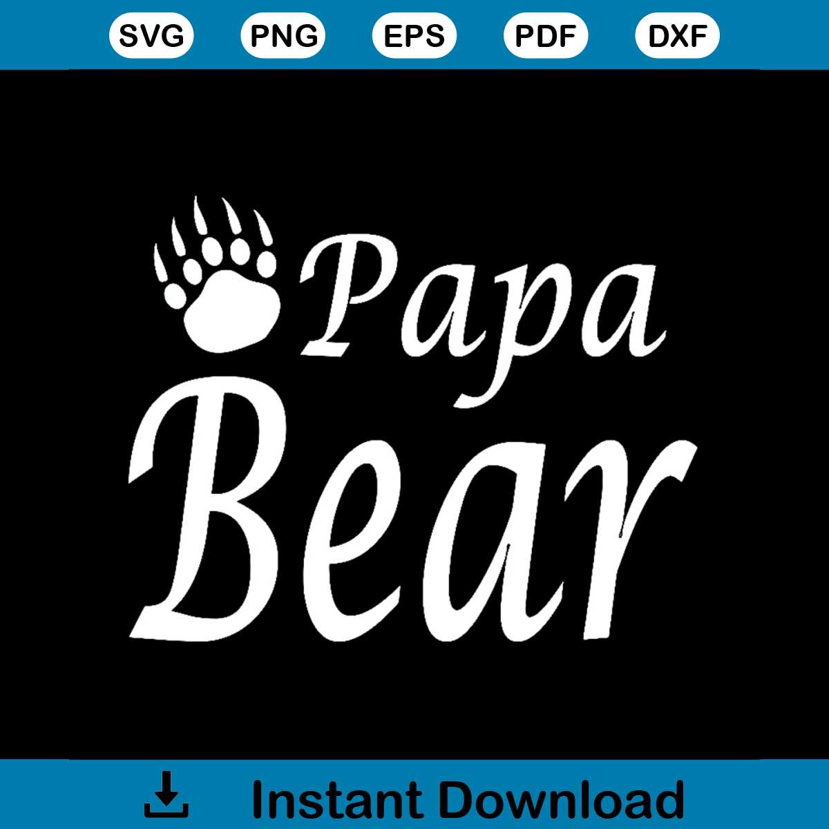 Papa Bear With Bear Claw Svg, Family Svg, Trending Svg, Bear | Inspire ...