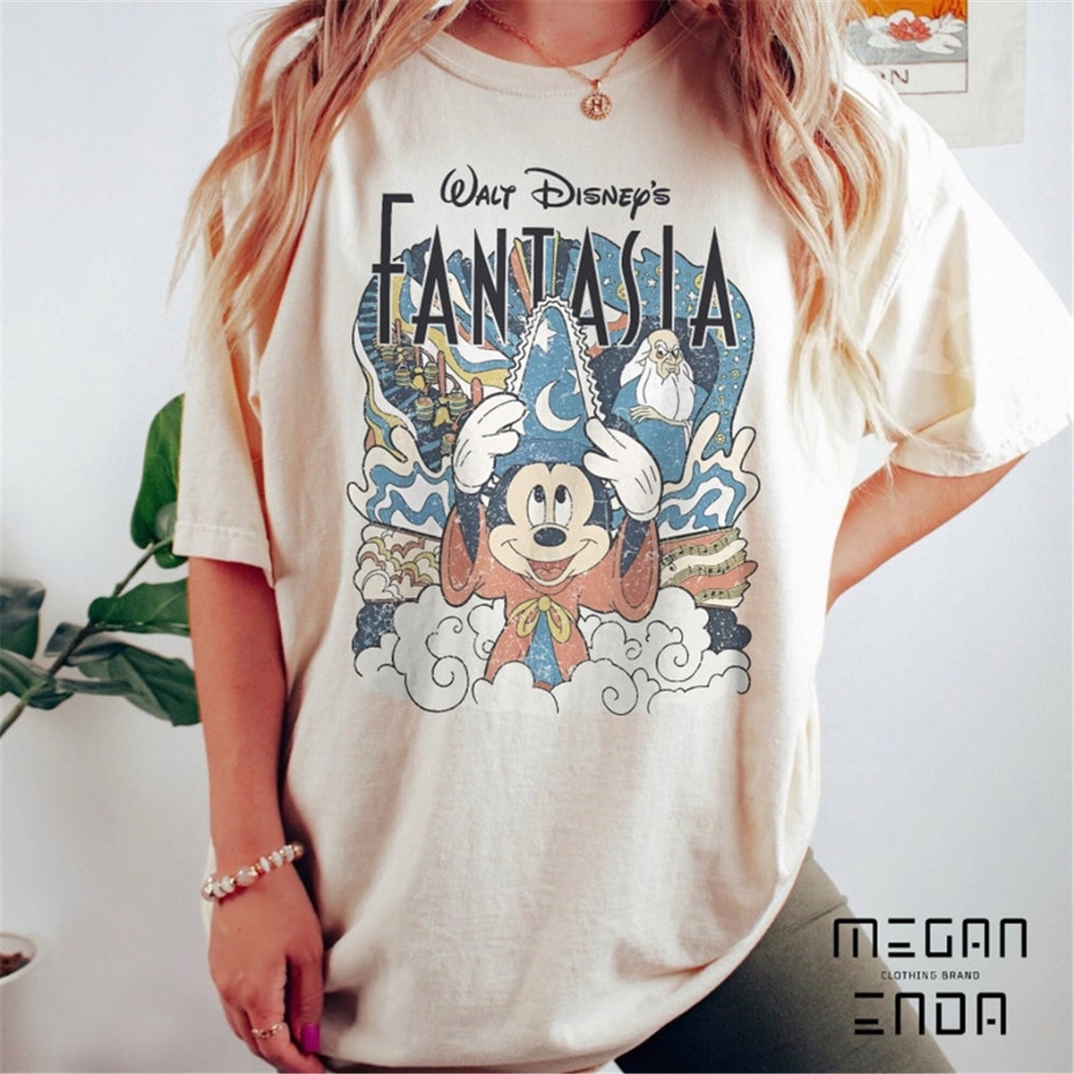 Retro Walt Disney's Fantasia Mickey Magical Comfort Colors - Inspire Uplift