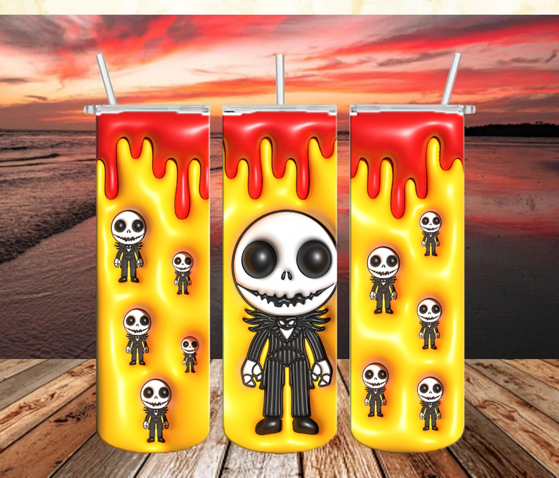 3D Inflated puff puffy Skeleton Nightmare Horror movie chara | Inspire ...