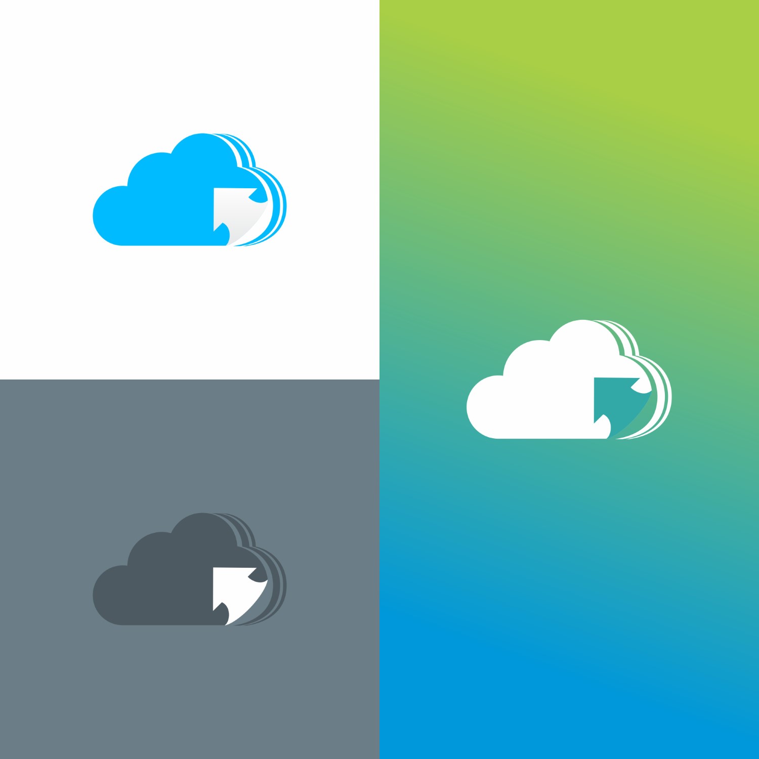 Cloud Power Logo symbol Design 32 | Inspire Uplift