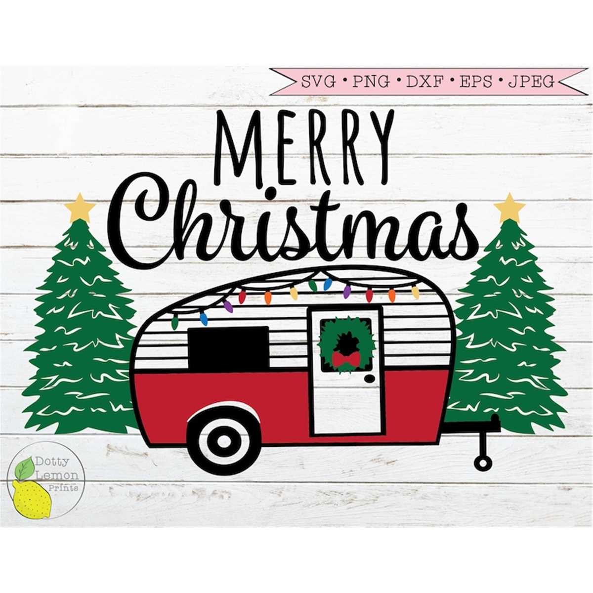 Christmas Camper svg, Christmas Lights svg Christmas Tree sv | Inspire ...
