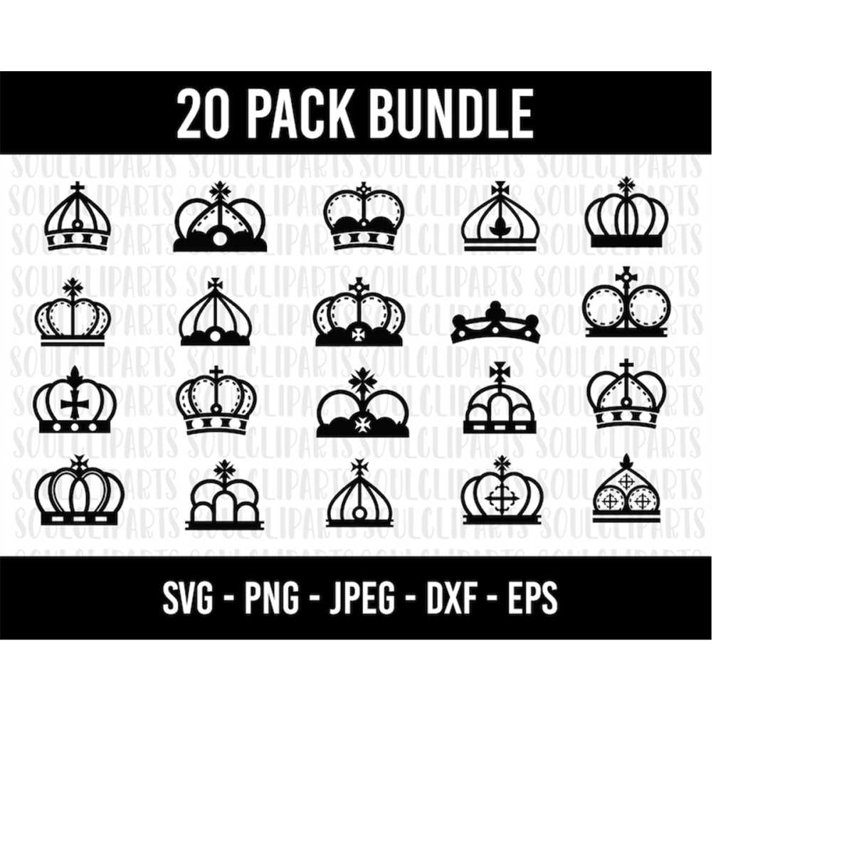COD226-Crown Svg/ Png /Eps/Dxf/Tiara svg/Crown vector/ Crown | Inspire ...