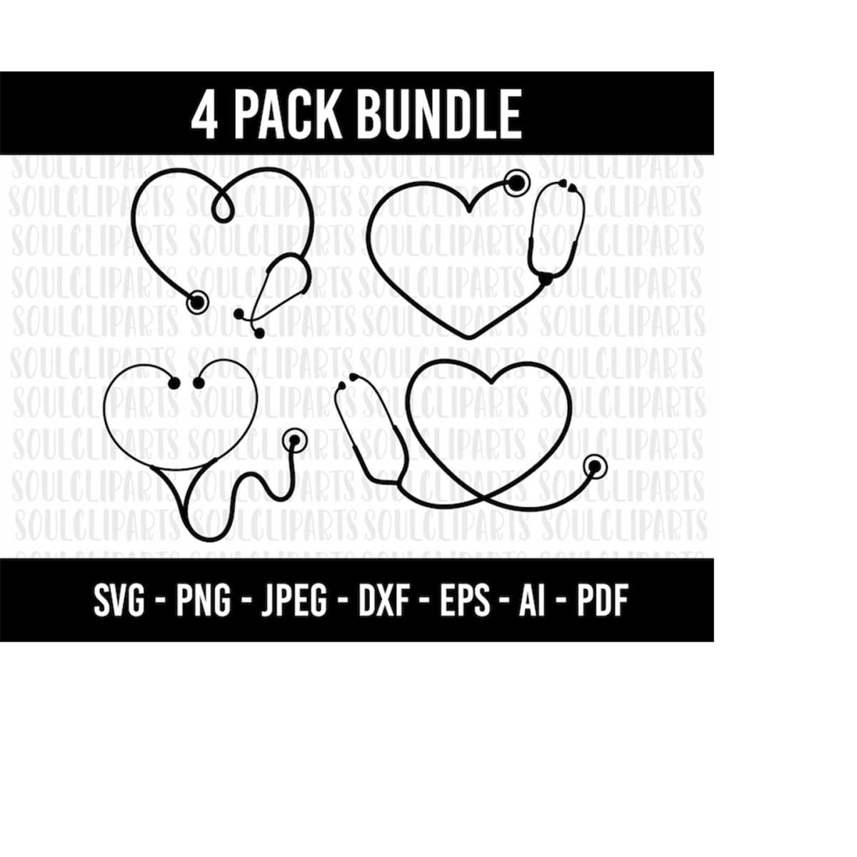 Cod255 Stethoscope Svg Nurse Svg Heart Stethoscope Clipar Inspire Uplift