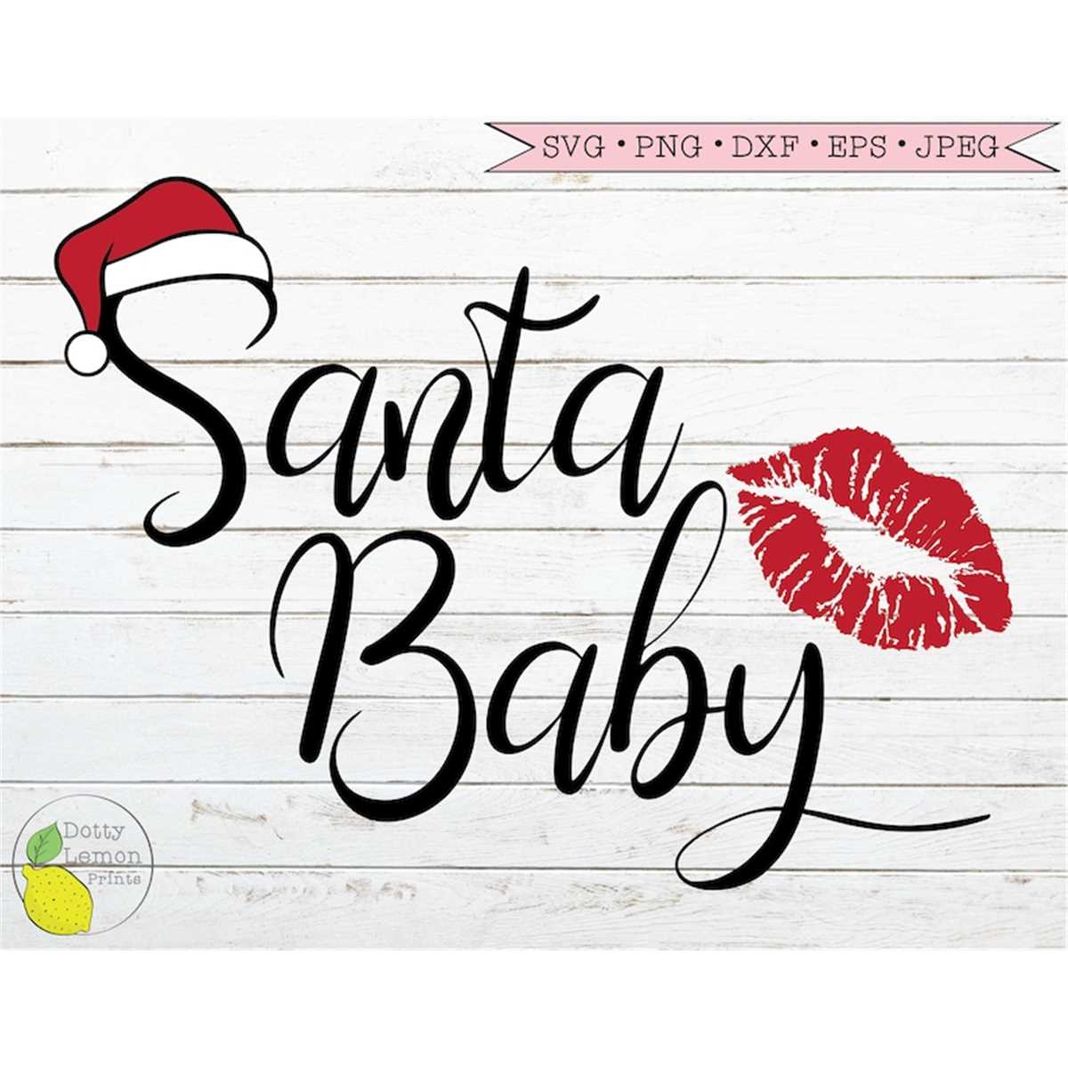 Christmas Santa Baby svg Lips svg Santa Hat svg Santa Claus | Inspire ...