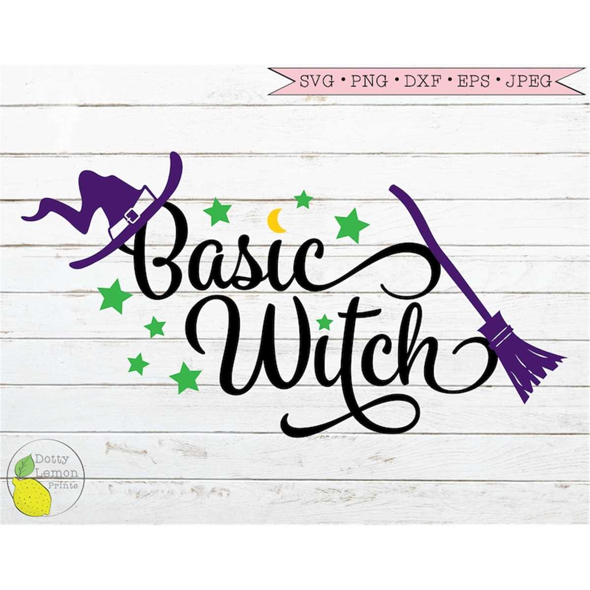 Basic Witch svg Halloween Fall svg Hocus Pocus svg Moon Star | Inspire ...