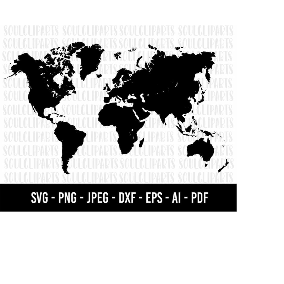 COD116-World Map SVG, World Map clipart, World Map Svg Cricu | Inspire Uplift