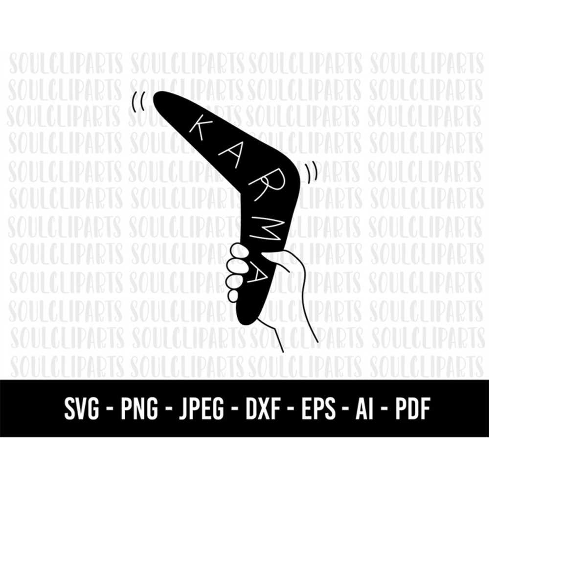 COD492- Karma SVG, Karma boomerang svg/quote svg/quote clipa | Inspire ...