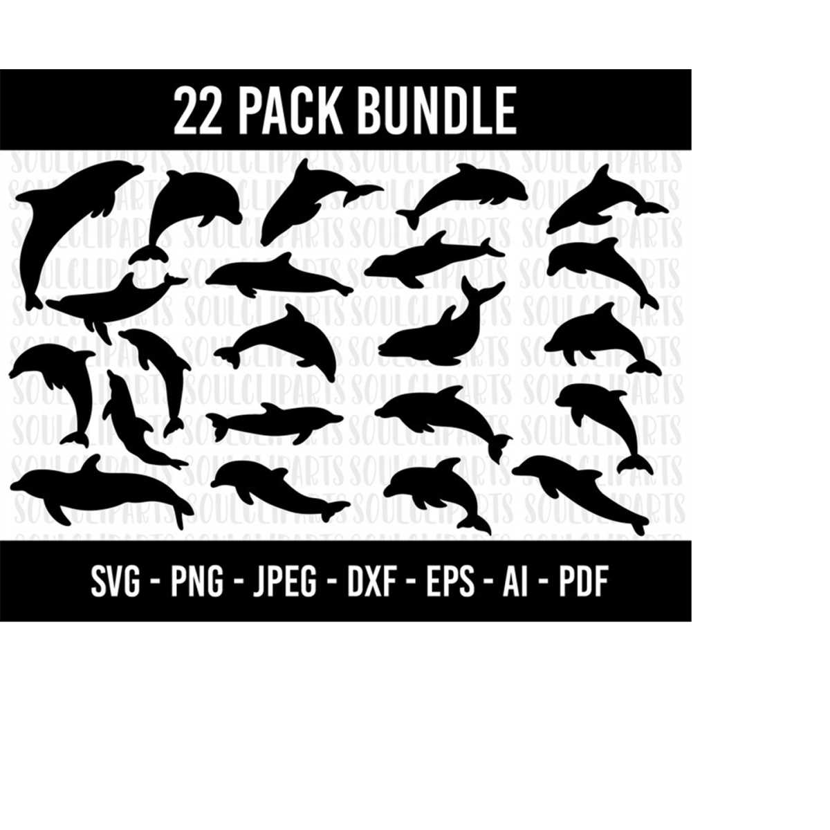 COD232-Dolphin Svg Files - SVG, PNG, JPG - Commercial Use, S | Inspire ...