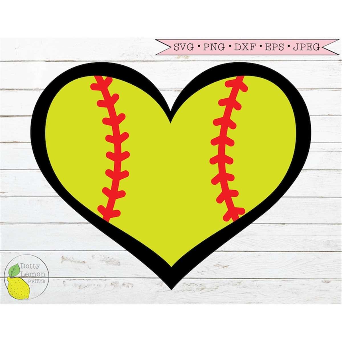 Softball svg, Softball Mom svg, Softball Stitches svg, Heart | Inspire ...